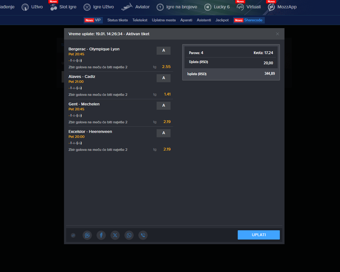 Šta je Sharecode? – Mozzartbet
